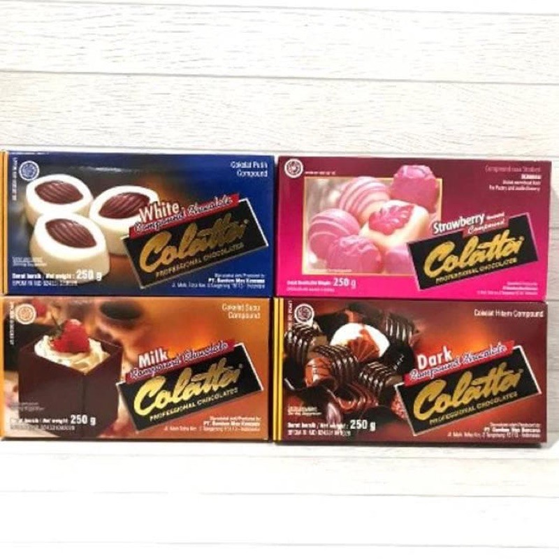 Jual COLATTA CHOCOLATE COMPOUND 250G (Cokelat Batang/ Coklat Blok ...