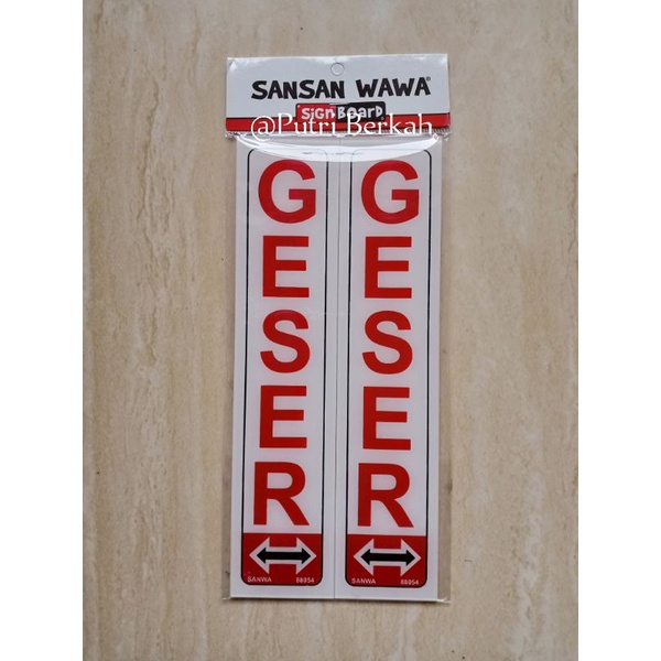 Jual ACRILIC SIGN BOARD "GESER" | Shopee Indonesia