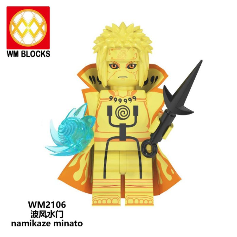 Jual mainan anime Naruto WM6109 minato sasuke kakashi rocklee zetsu ...