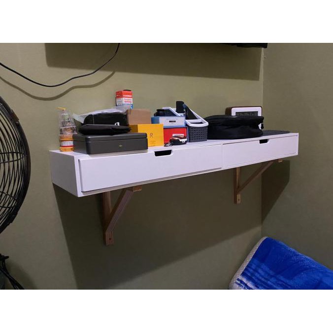 Jual Informa Chicago Rak Tempel Dinding Kayu Ambalan Laci Rak Buku ...