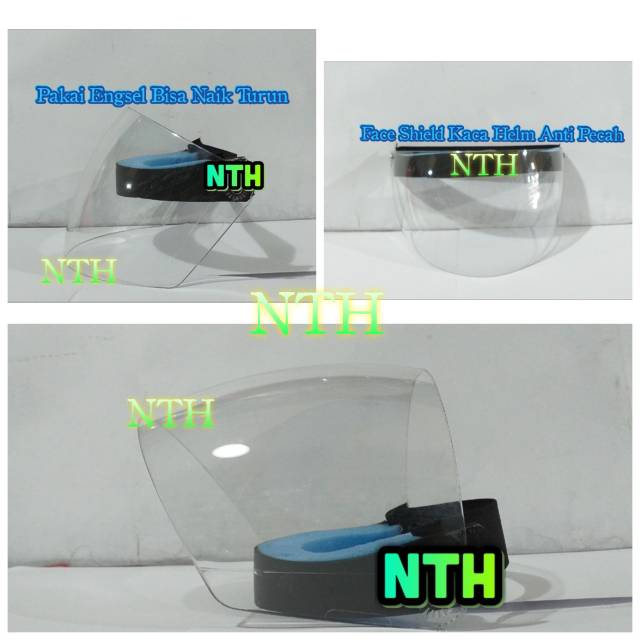 Jual Face Shield APD pelindung wajah kaca helm anti pecah dan pakai ...