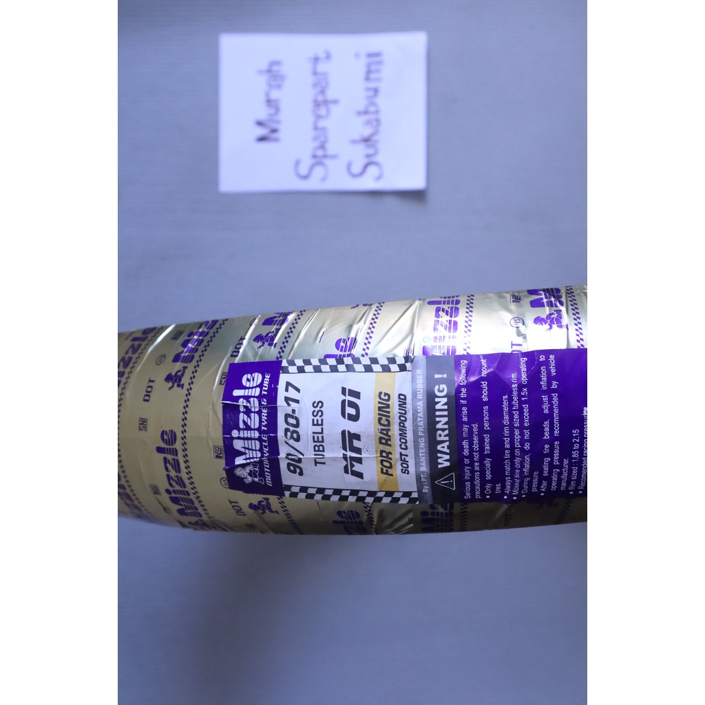 Jual MIZZLE MR01 MR 01 90/80-17 TUBELESS RACING COMPOUND | Shopee Indonesia