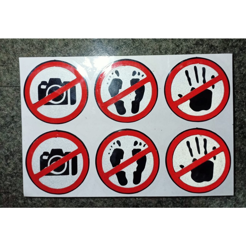 Jual Stiker Cutting Sticker Rambu Tanda Peringatan Larangan Anti Air ...