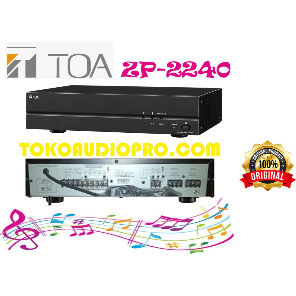 Jual Toa ZP2240 Power Amplifier Toa Original Toa ZP-2240 Amplifier Toa | Shopee Indonesia