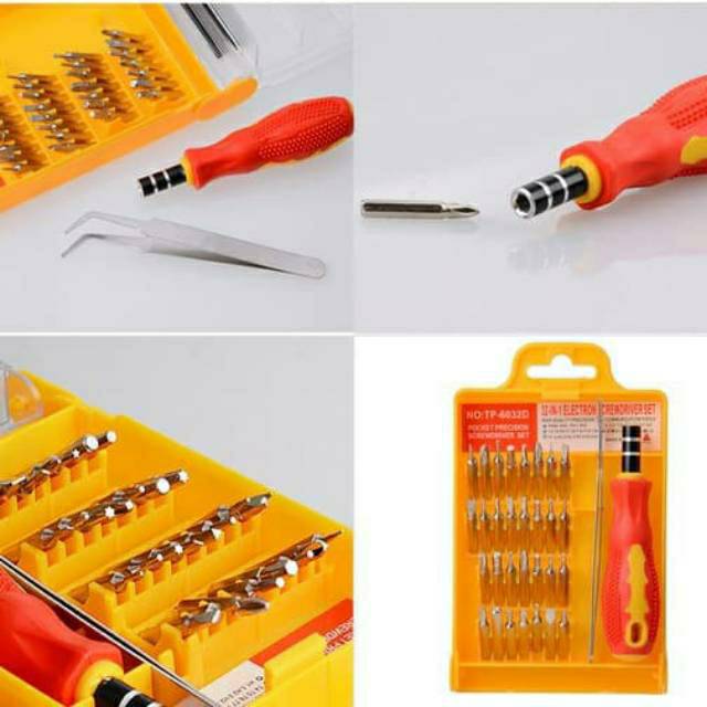 Jual Obeng set toolkits 32 in 1 pinset | Shopee Indonesia