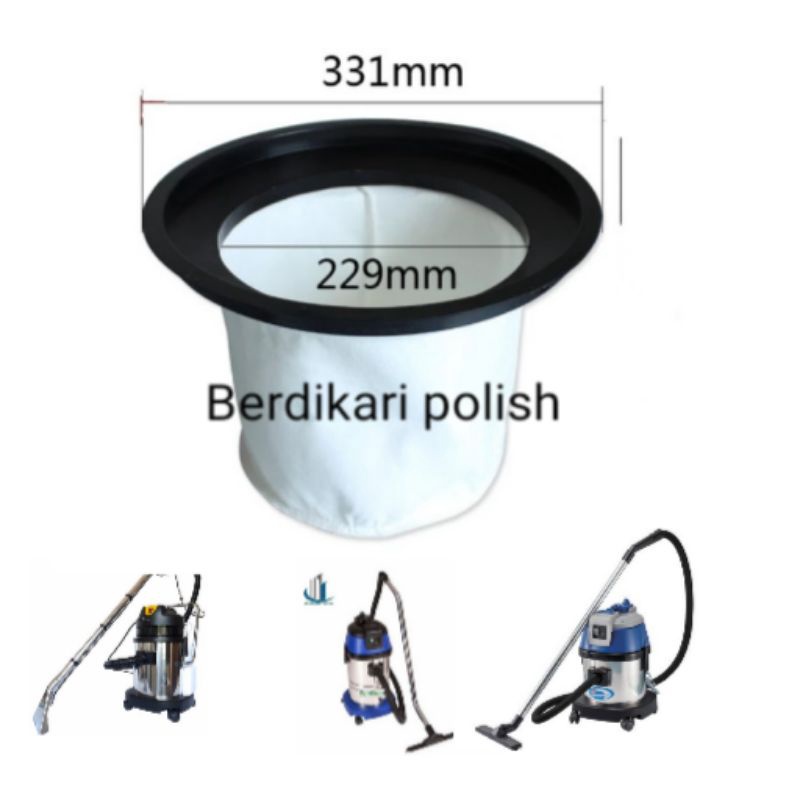 Jual Filter Vacuum cleaner/Saringan debu 15L,30L | Shopee Indonesia