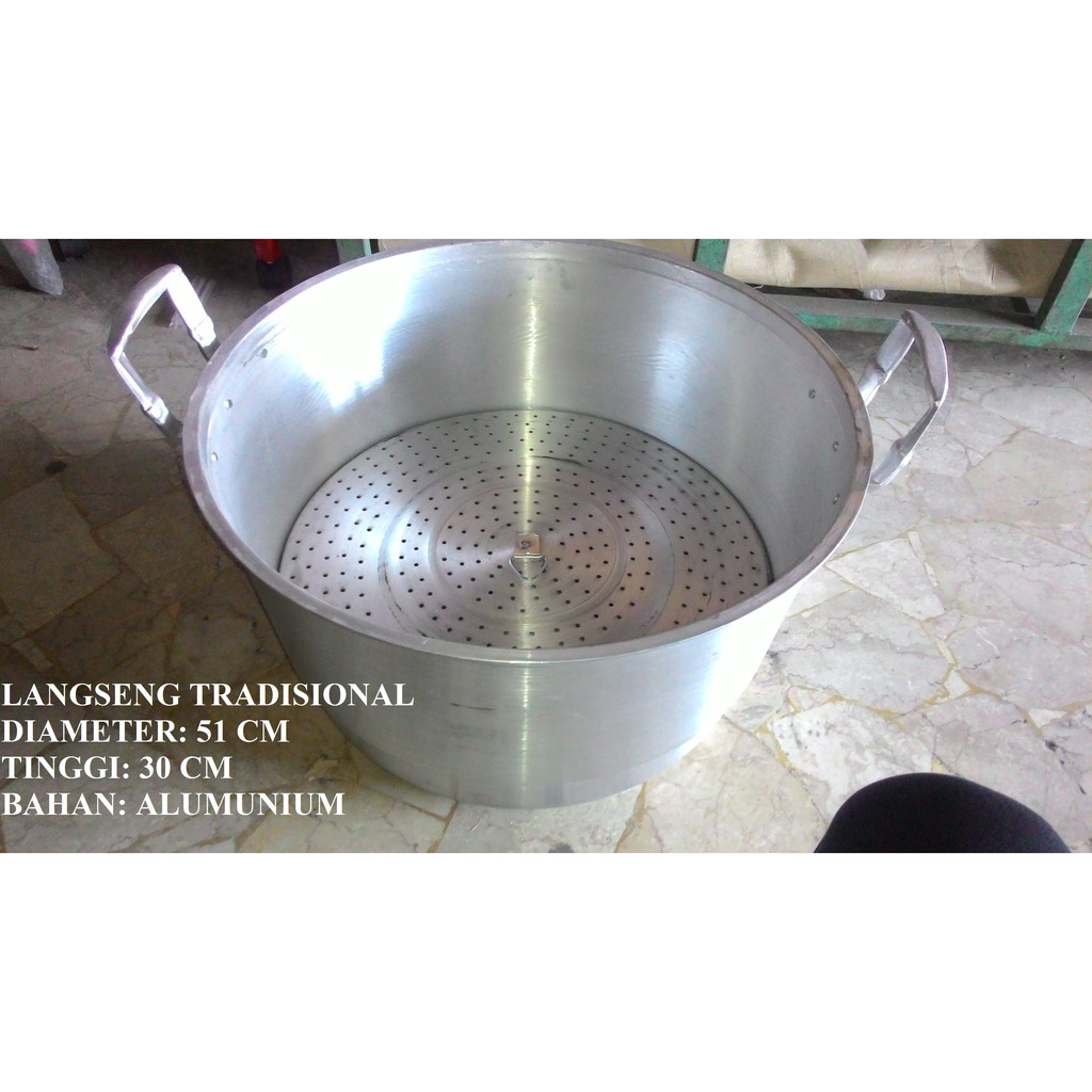 Jual Langseng super besar diameter 51 cm Steamer tradisional antipecah ...