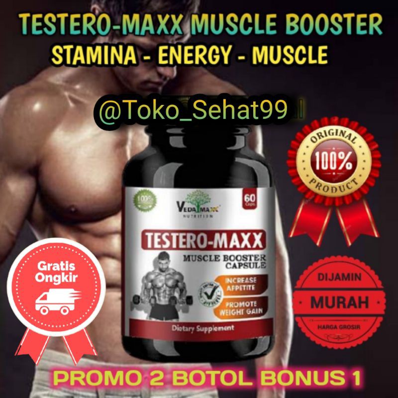 Jual Suplemen Fitness Testero-Maxx Muscle Booster Capsule | Shopee ...