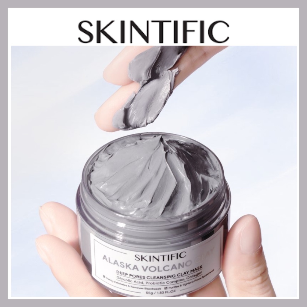 Jual SKINTIFIC - Alaska Volcano Clay Mask Deep Pores Cleansing Mud Mask ...