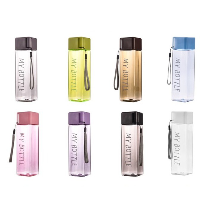 Jual My Bottle Bening Warna Segi Atau Petak Atau Botol Minum Kotak 500 ...