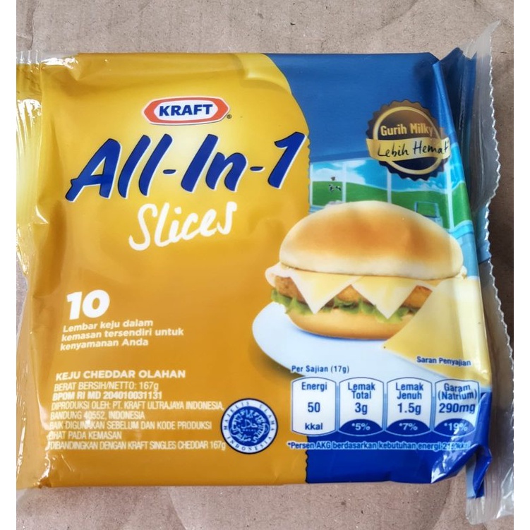 Jual keju kraft slice all- in-one isi 10'slice promo!!! | Shopee Indonesia