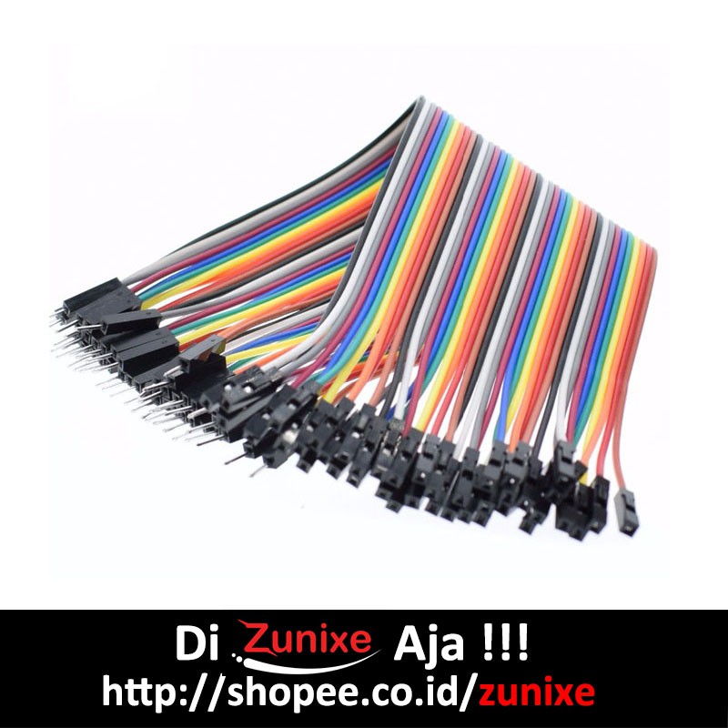 Jual KABEL JUMPER DUPONT 20CM 10 BUAH MALE - FEMALE ARDUINO UNO MEGA ...