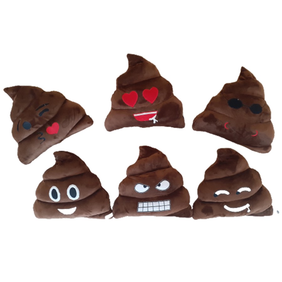 Jual J&J Bantal Emoji Eek, Cute Emoji Poop Pillow | Shopee Indonesia