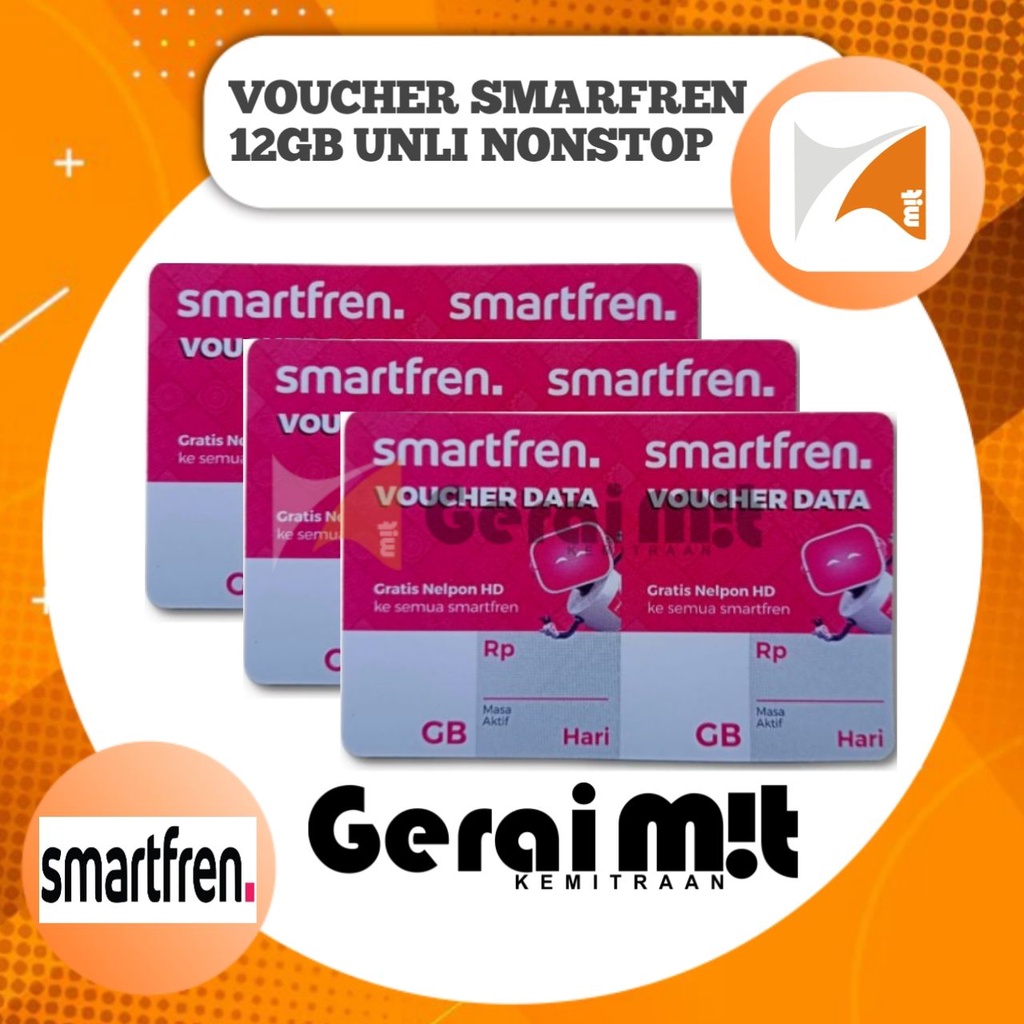 Jual Voucher Kuota Smartfren 12GB Unlimited Nonstop | Shopee Indonesia