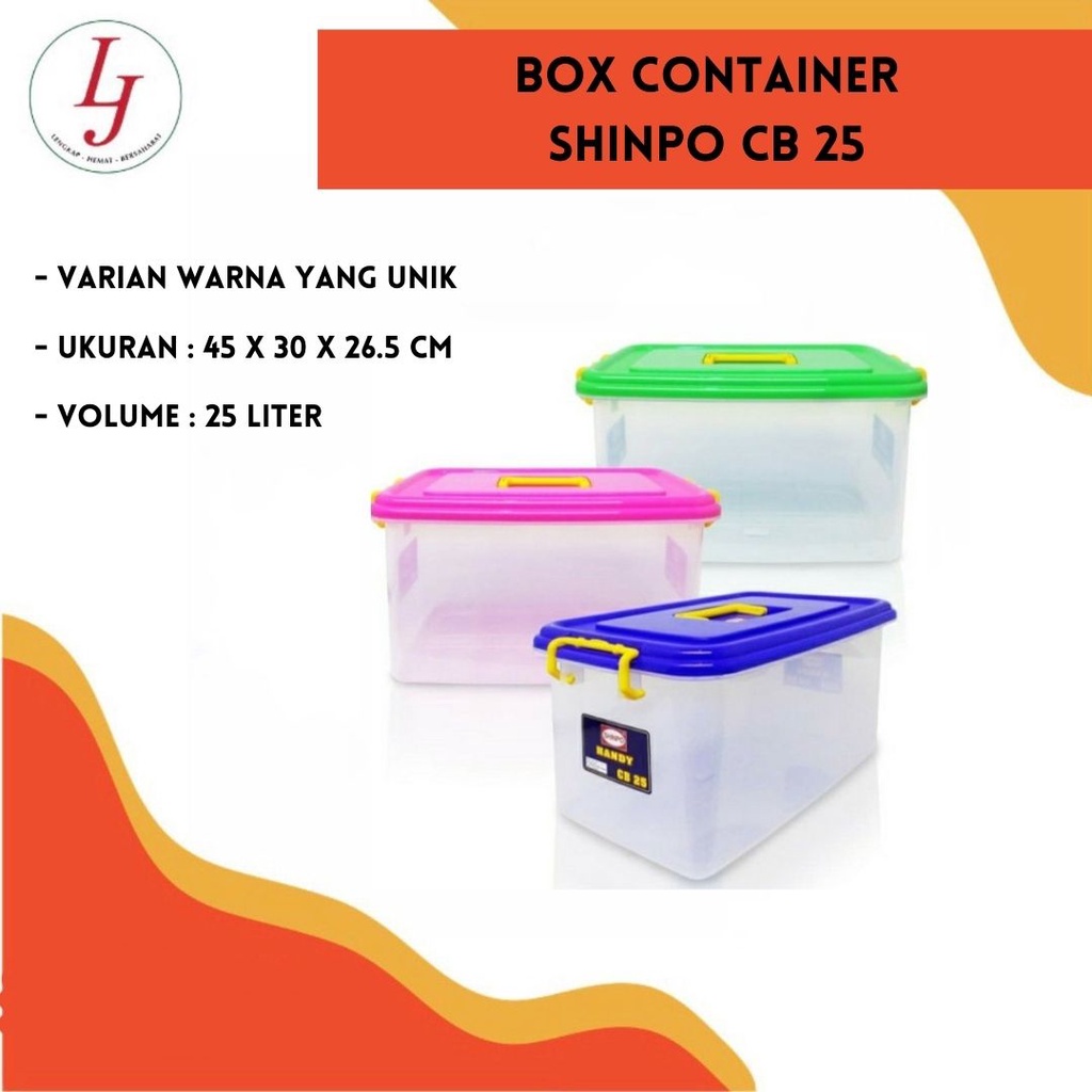 Jual Box Container Shinpo CB 25 / 25 Liter | Shopee Indonesia