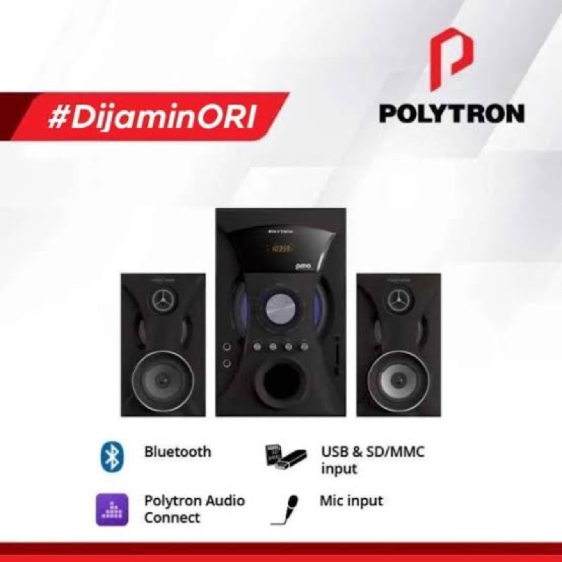 Jual SPEAKER POLYTRON PMA 9505 / 9525 BLUETOOTH | Shopee Indonesia