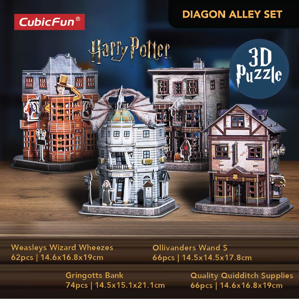 Jual Cubicfun Harry Potter Diagon Alley Set 3D Puzzle | Shopee Indonesia