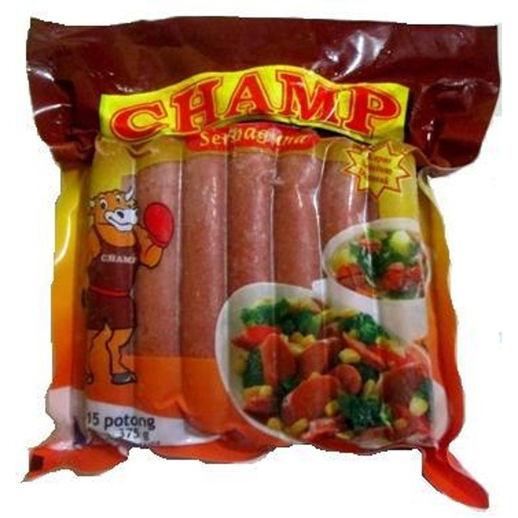 Jual Champ Beef Sausage / Sosis Sapi 15pcs 375gr | Shopee Indonesia