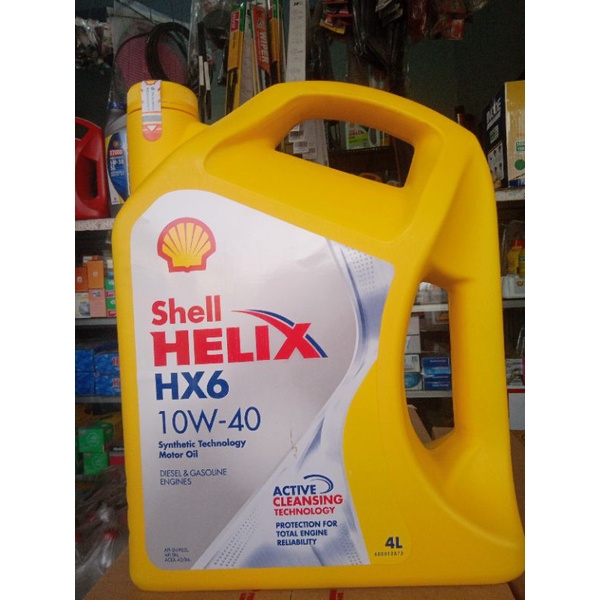 Jual OLI MOBIL SHELL HELIX/HX6 4 LITER SAE 10W-40 UNTUK MOBIL BAHAN ...