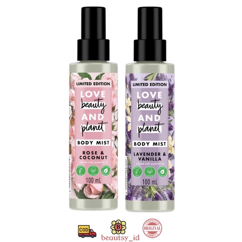 Jual Love Beauty & Planet Body Mist Parfum Limited Edition Original COD ...