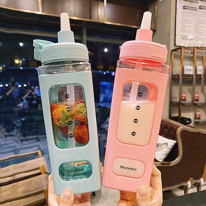 Jual Tumblr Botol Air Minum 900ML Persegi Botol Food Grade Cute Tumbler ...