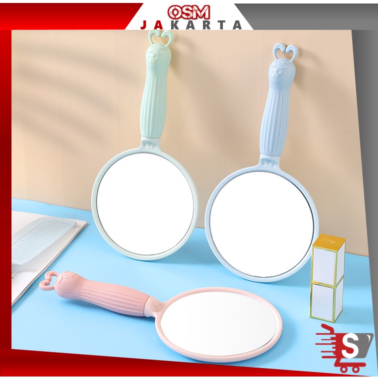 Jual OSM JKT C5486 Cermin Kaca Genggam / Cermin Make Up / Beauty Mirror ...
