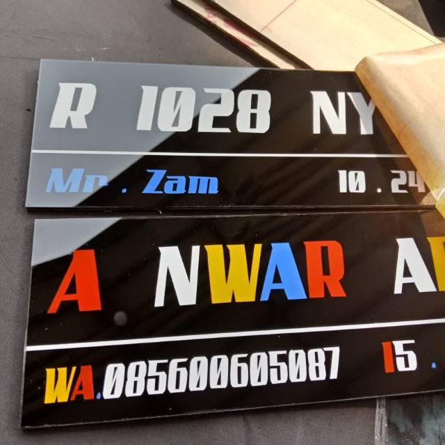 Jual PLAT NOMOR VARIASI MOTOR | Shopee Indonesia