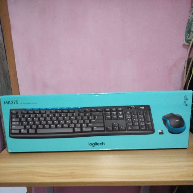 Jual Logitech Mk275 Wireless Keyboard Mouse Shopee Indonesia