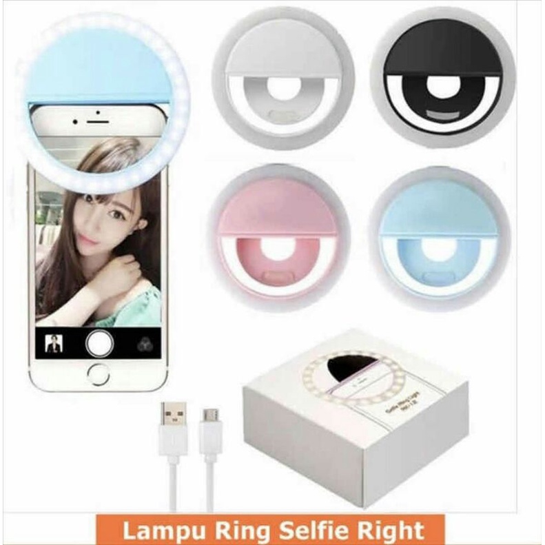 Jual G604 Selfie LED Ring Light Mini / Lampu selfie Bulat | Shopee ...