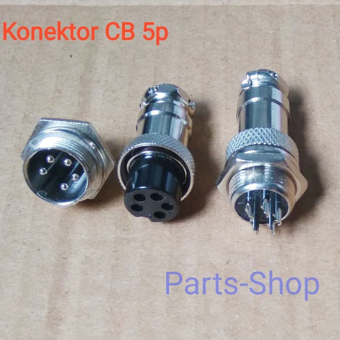 Jual Konektor Connector CB Radio 5 pin 5p Male dan Female | Shopee ...