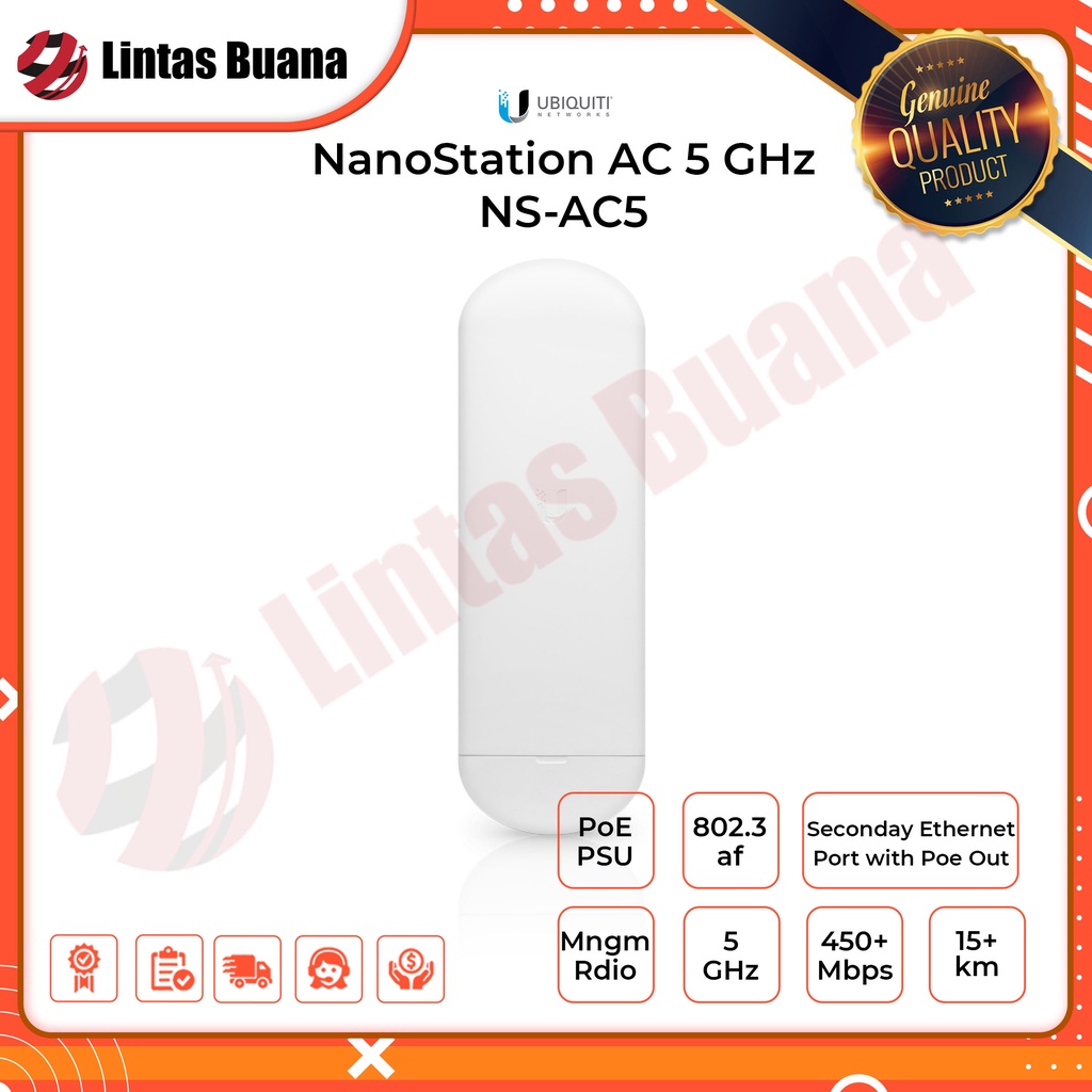 Jual Ubiquiti airMAX NanoStation 5AC 5GHz Radio - NS-5AC | Shopee Indonesia