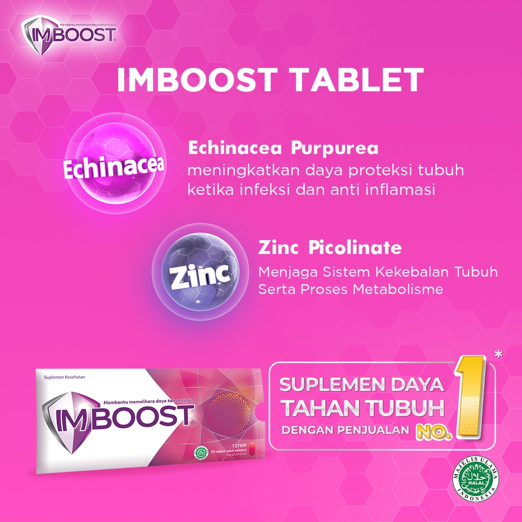 Jual Imboost Tablet Immunity Booster Daya Tahan Tubuh - 1 Strip 10 ...