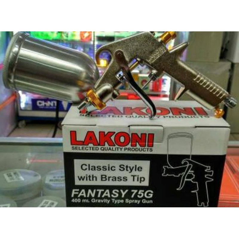 Jual Spray Gun Lakoni Fantasy F75G Tabung Atas 400ml - Alat Semprot Cat ...