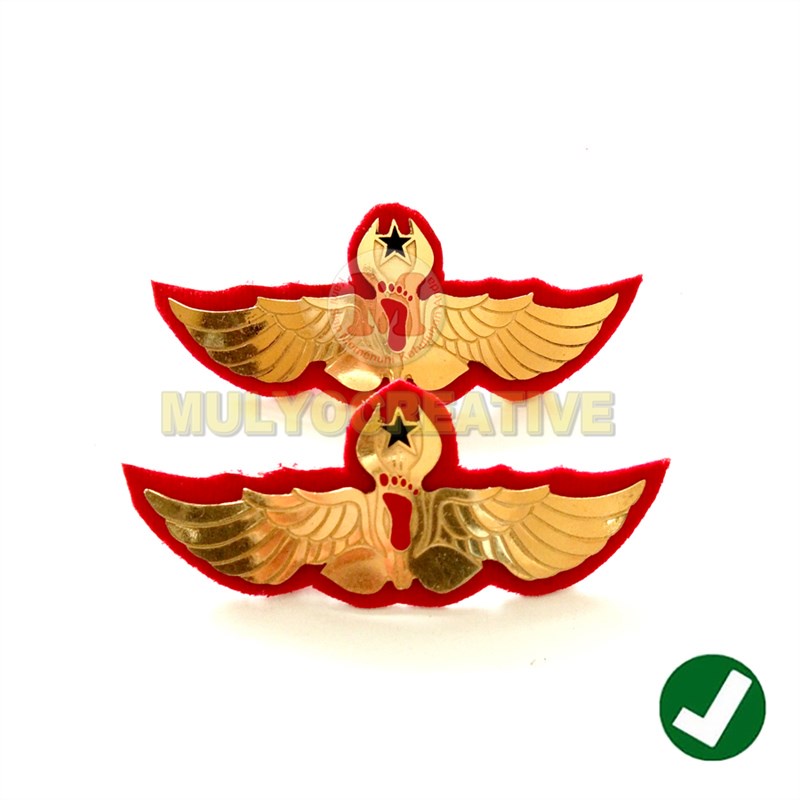 Jual Lencana Wing Tapak Merah Bintang Hitam Atribut Pramuka Murah ...