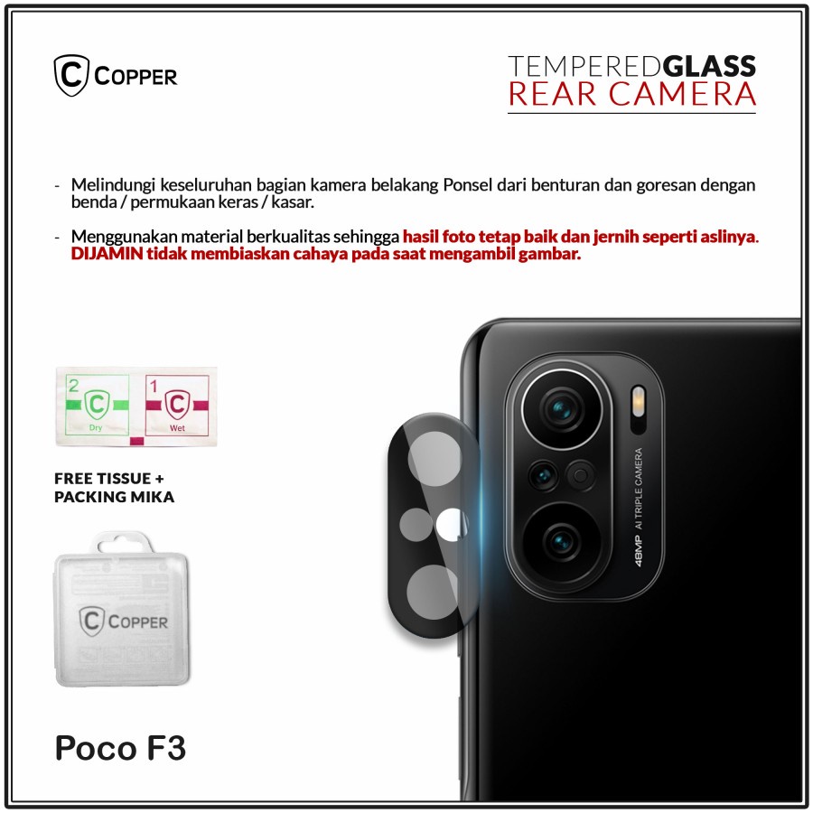 Jual Poco F3 - Copper Tempered Glass Kamera Full Black | Shopee Indonesia