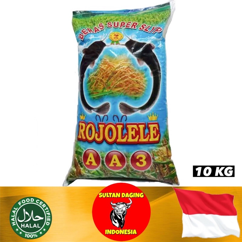 Jual BERAS ROJO LELE 10 KG SUPER SLYP AA3 PREMIUM/ BERAS ROJO LELE ...