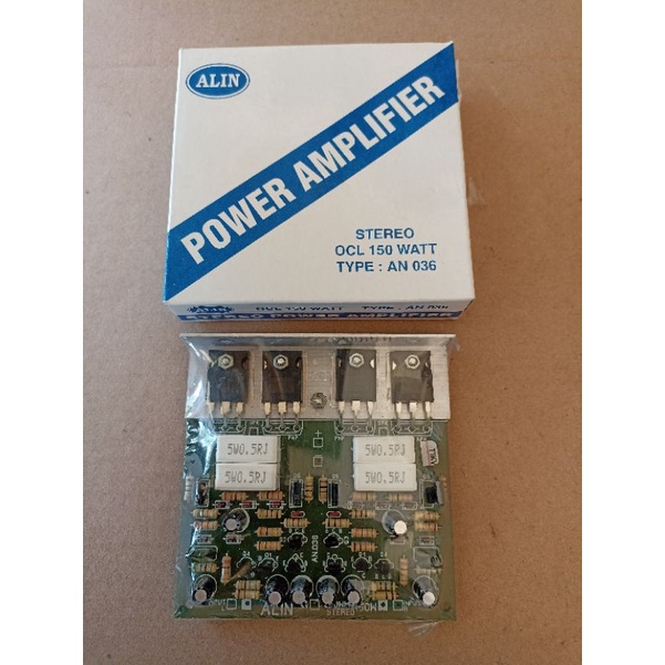 Jual KIT POWER AMPLIFIER OCL 150WATT STEREO ALIN 036 SUDAH PLUS TR ...