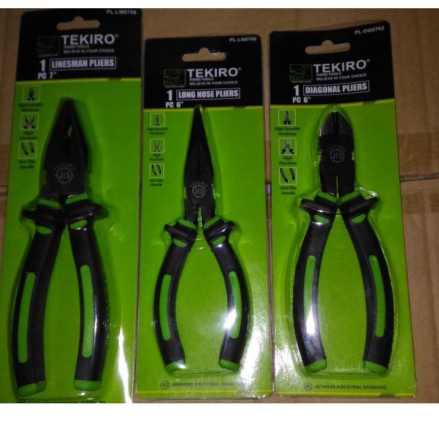 Jual C-396 TEKIRO - TANG KOMBINASI TANG POTONG TANG LANCIP PER 1 SET ...