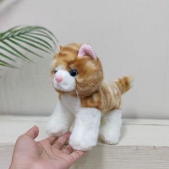 Jual Boneka Kucing Oren 20cm/7"/boneka animal/boneka cute cat/kado ...