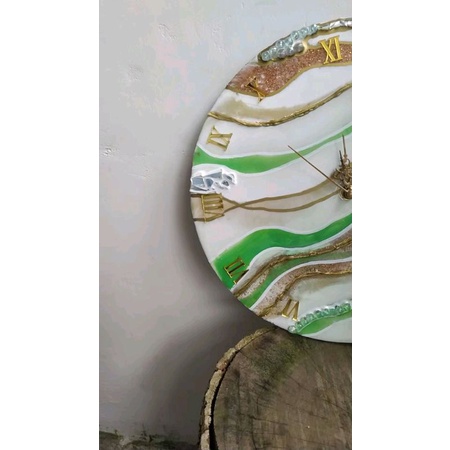 Jual jam dinding Resin / resin art / jam dinding | Shopee Indonesia