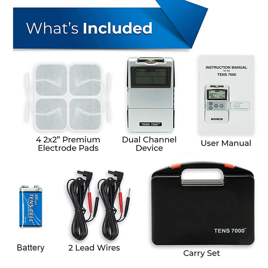 Jual TENS 7000 Digital TENS Unit With Accessories - Muscle Stimulator ...