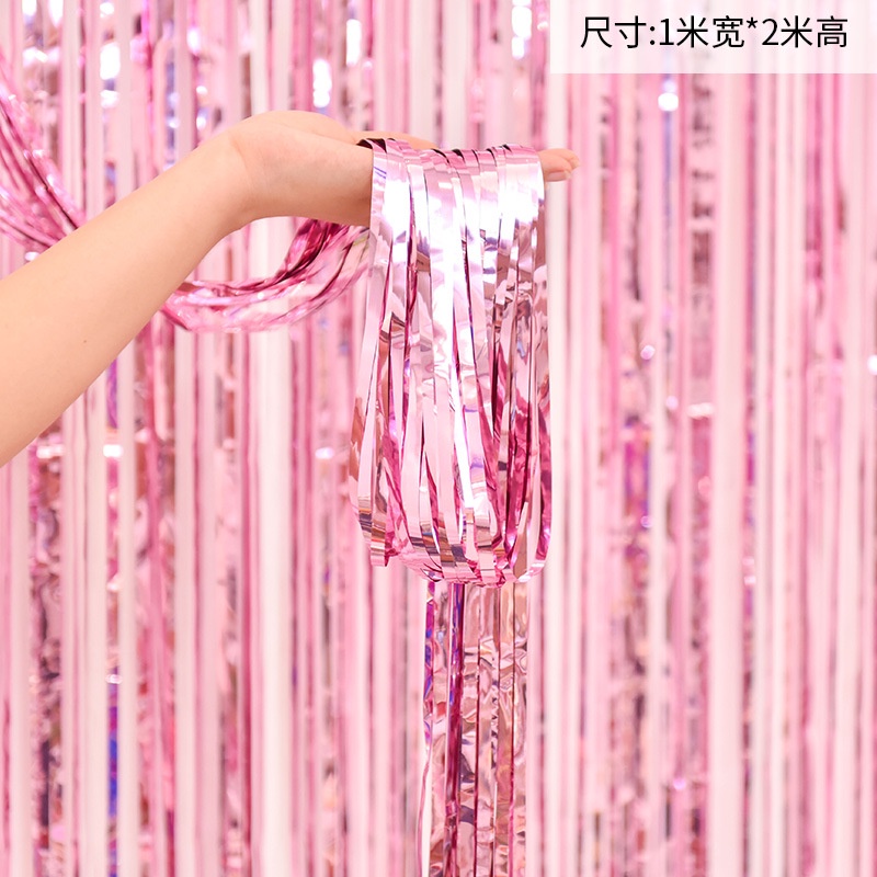 Jual Tirai Rumbai Plastik, Backdrop Tirai, Foil Curtain, Tirai Rumbai ...