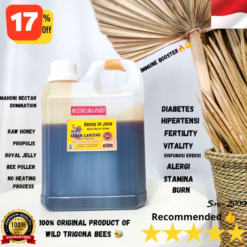Jual Honey Of Java - Madu Hitam Klanceng Trigona Multiflora Pahit Liar ...
