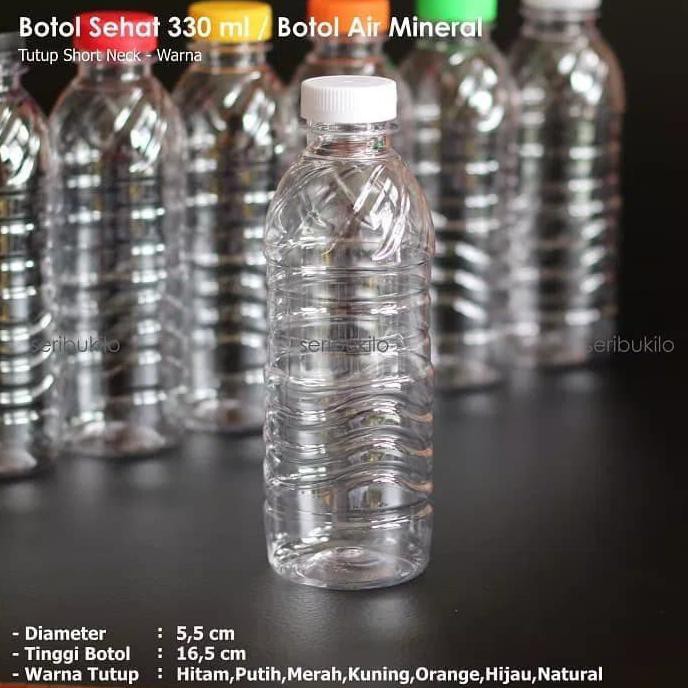 Jual Botol Sehat 330ml / Botol Aqua 330 ml / Botol Minuman / Botol PET ...