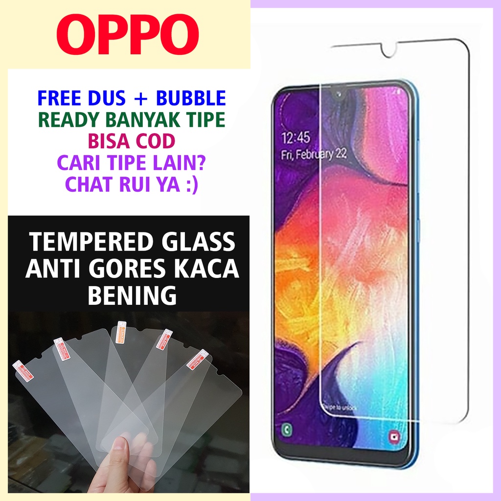 Jual Tempered Glass Oppo F1 F1+ F1f F1s F3 Plus F3+ F5 F7 Youth F9 F11 ...
