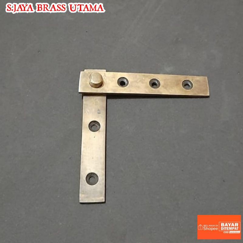 Jual Engsel Pivot Pintu Jendela Kuningan / Brass Hinges Pivot 8cm ...