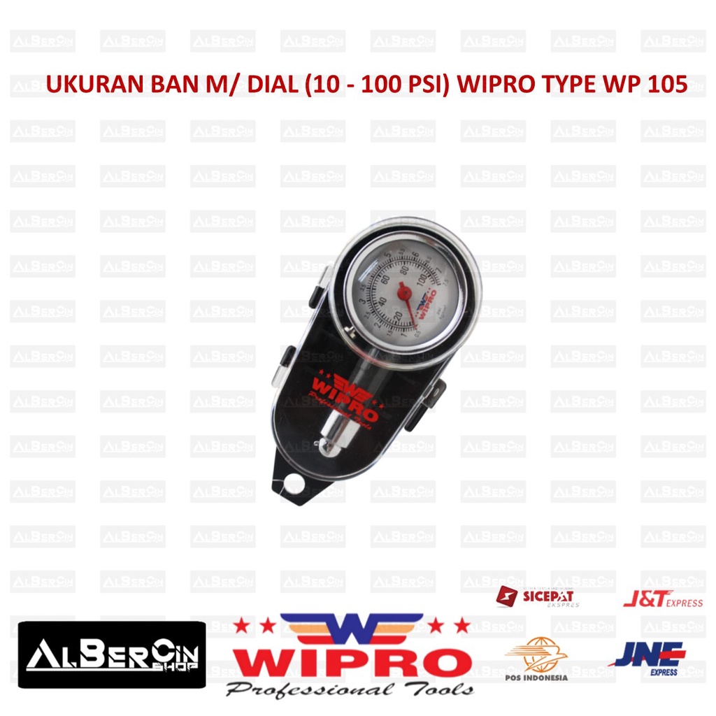 Jual Alat Pompa Angin Ban Ukuran Ban Model Dial WIPRO WP 105 WP105 ...