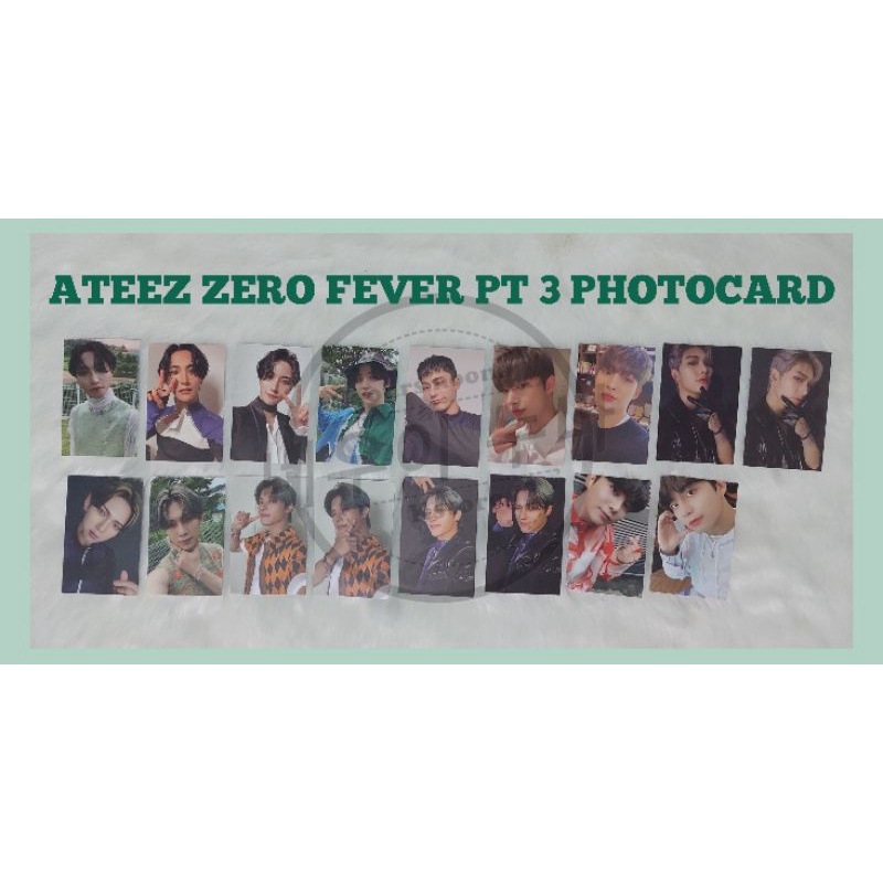 Jual READY STOCK !! ATEEZ ZERO FEVER PT 3 PHOTOCARD | Shopee Indonesia
