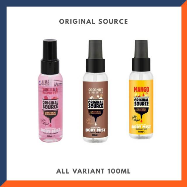 Jual ORIGINAL SOURCE BODY MIST 100ML ALL VARIANT (LANGSUNG KIRIM ...
