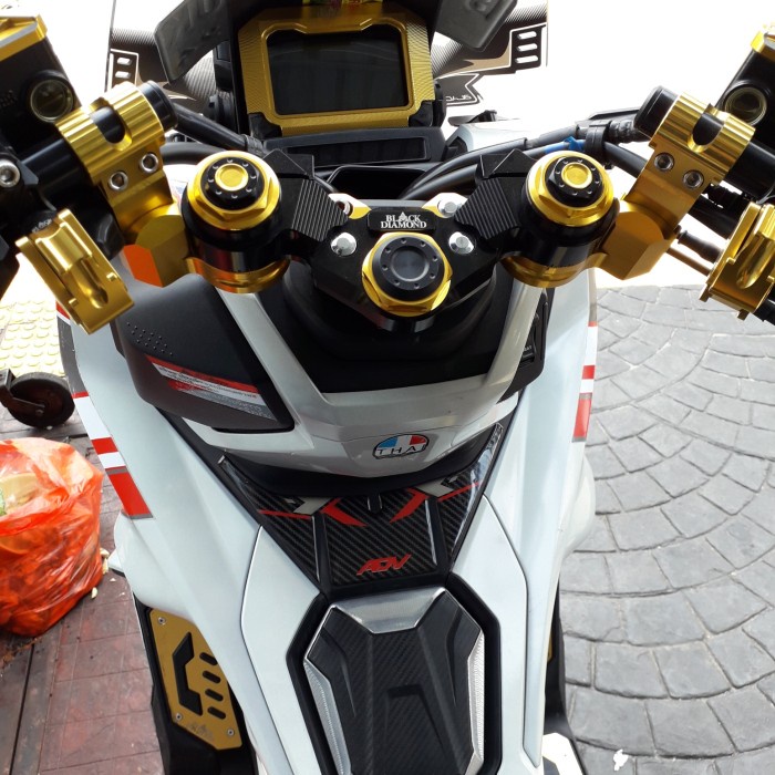 Jual Stang jepit Honda ADV 160 ADV 150 kusus mrek Black Diamond CNC ...